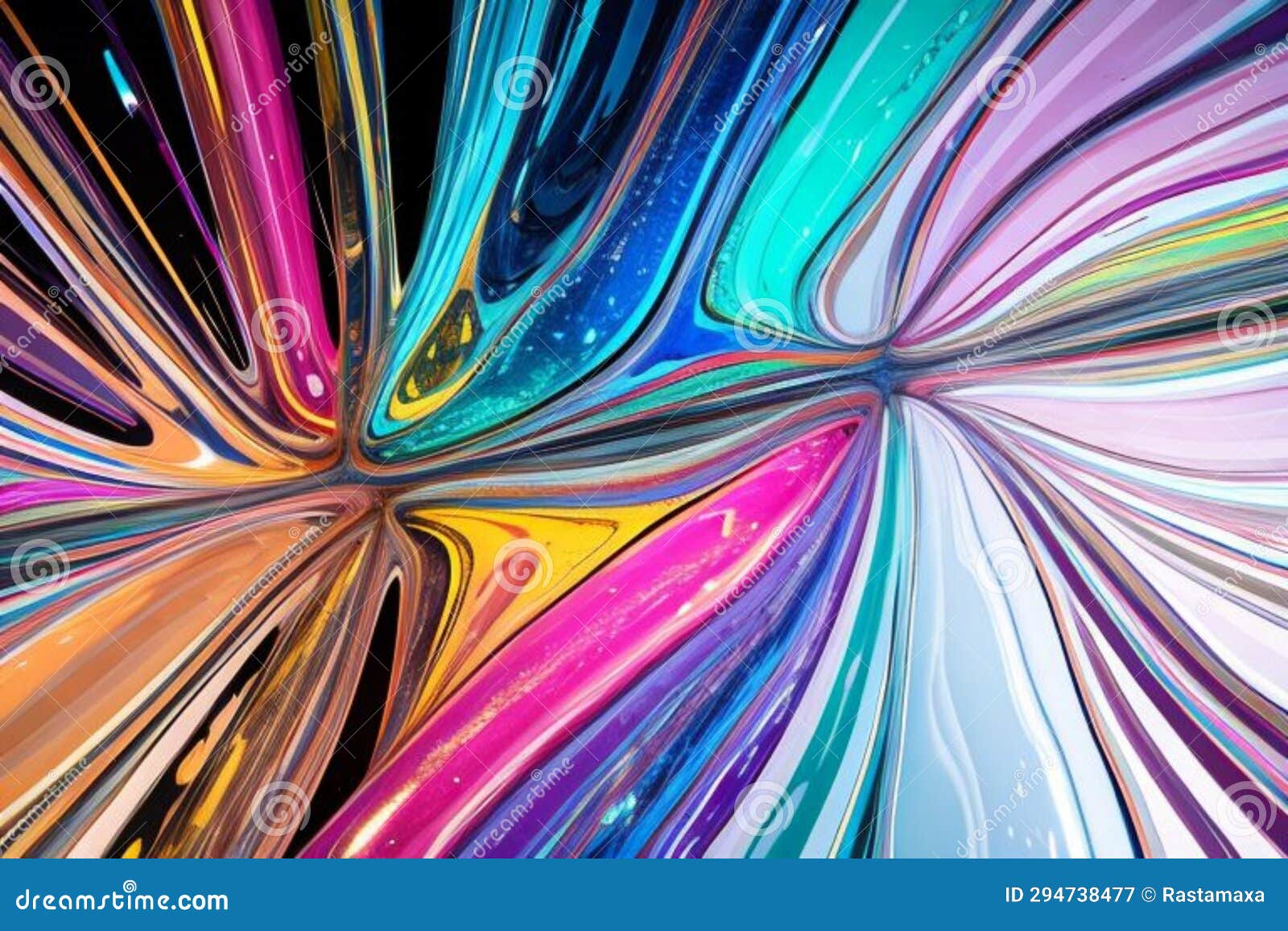 Abstract of Different Colors, Transparent Materials, Materials with ...