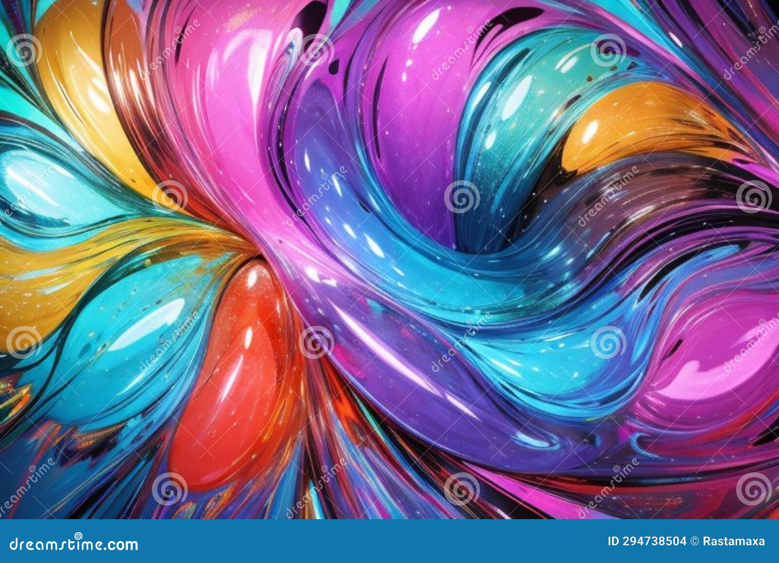 Abstract of Different Colors, Transparent Materials, Materials with ...