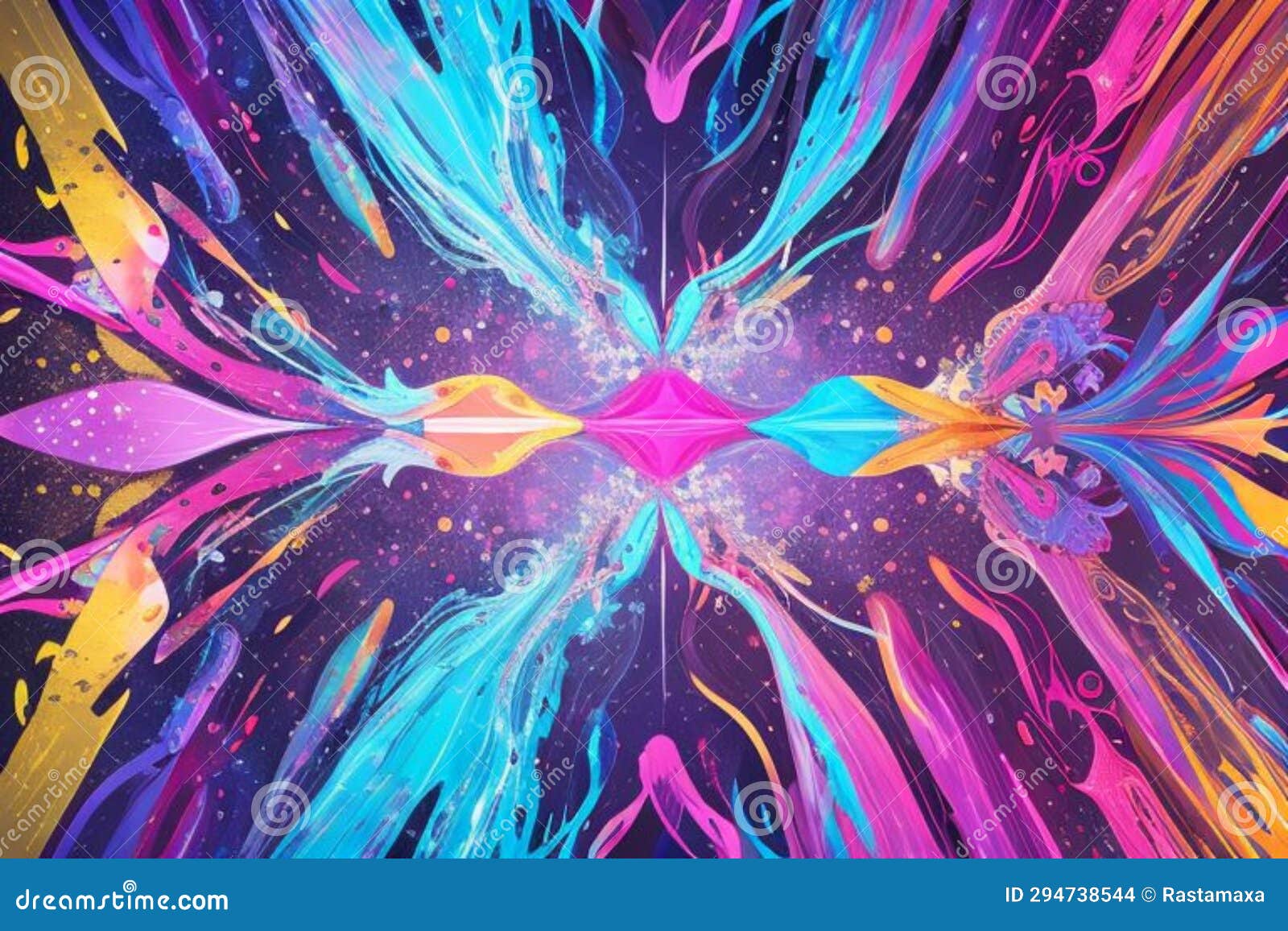 Abstract of Different Colors, Transparent Materials, Materials with ...