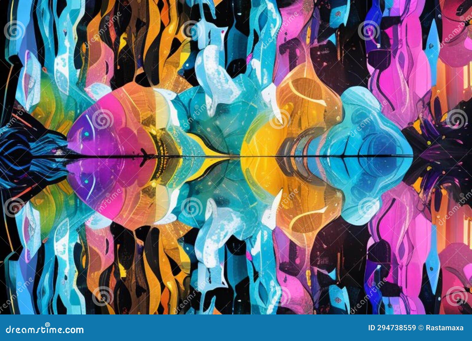 Abstract of Different Colors, Transparent Materials, Materials with ...