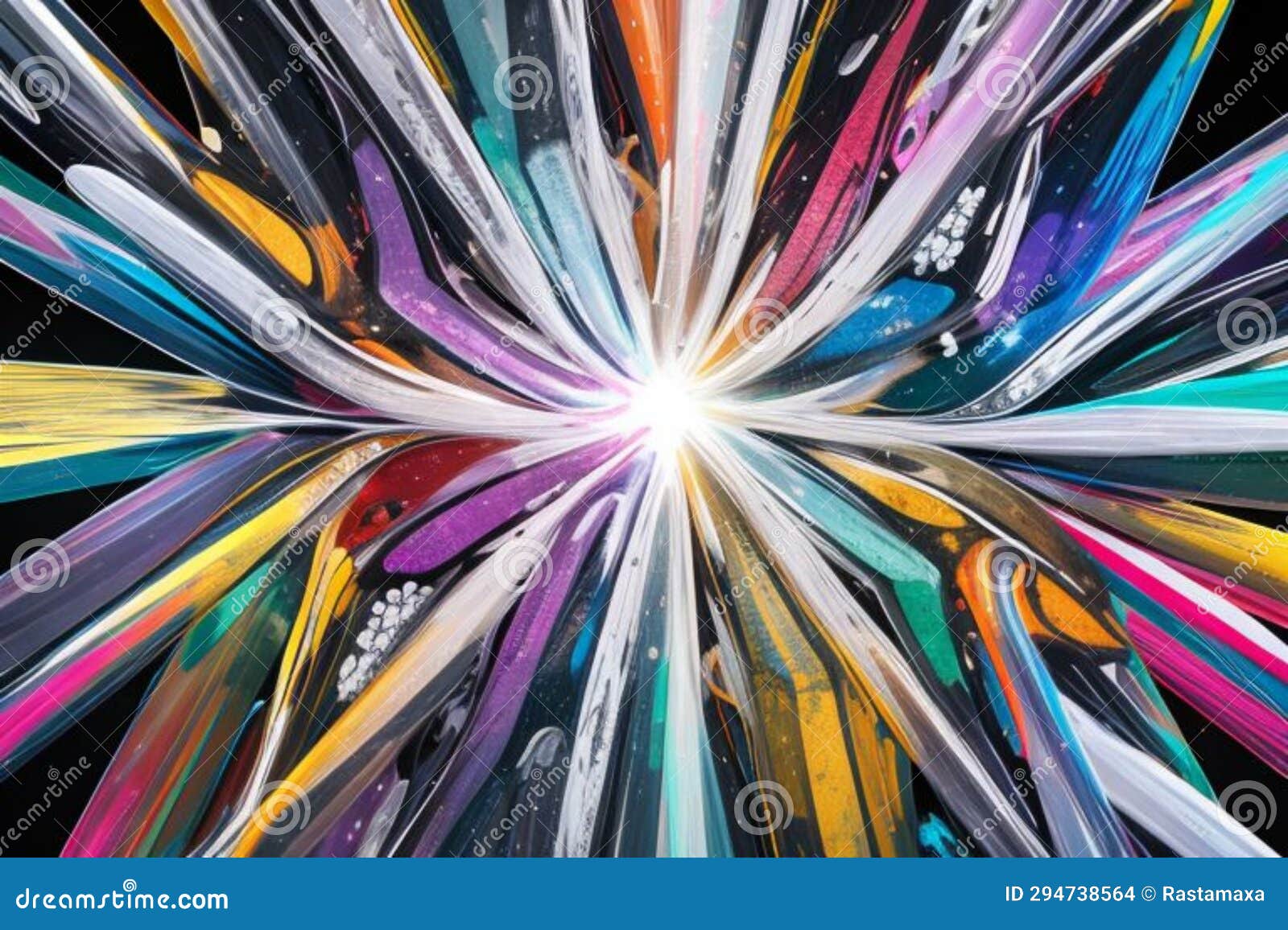 Abstract of Different Colors, Transparent Materials, Materials with ...