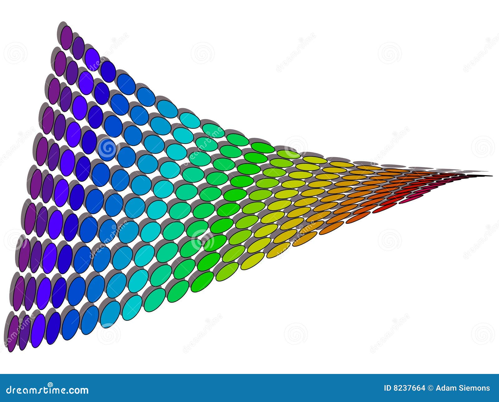 Abstract digital arrow stock vector. Illustration of round - 8237664