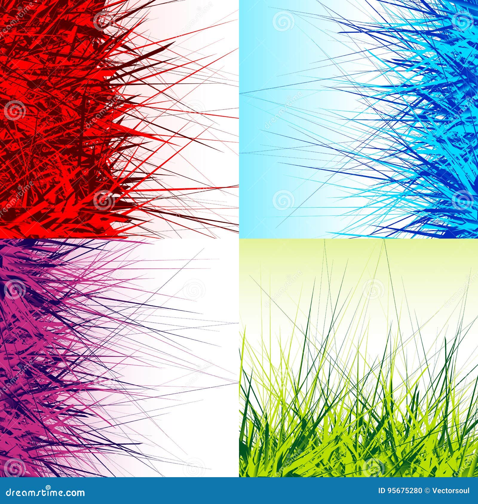 Abstract Digital Art with Array of Random Lines. Use As Poster, Stock ...