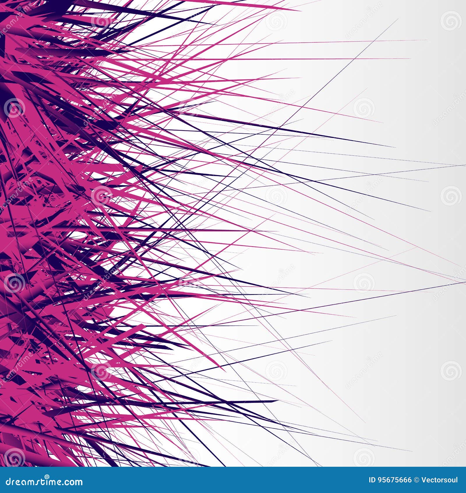 Abstract Digital Art with Array of Random Lines. Use As Poster, Stock ...