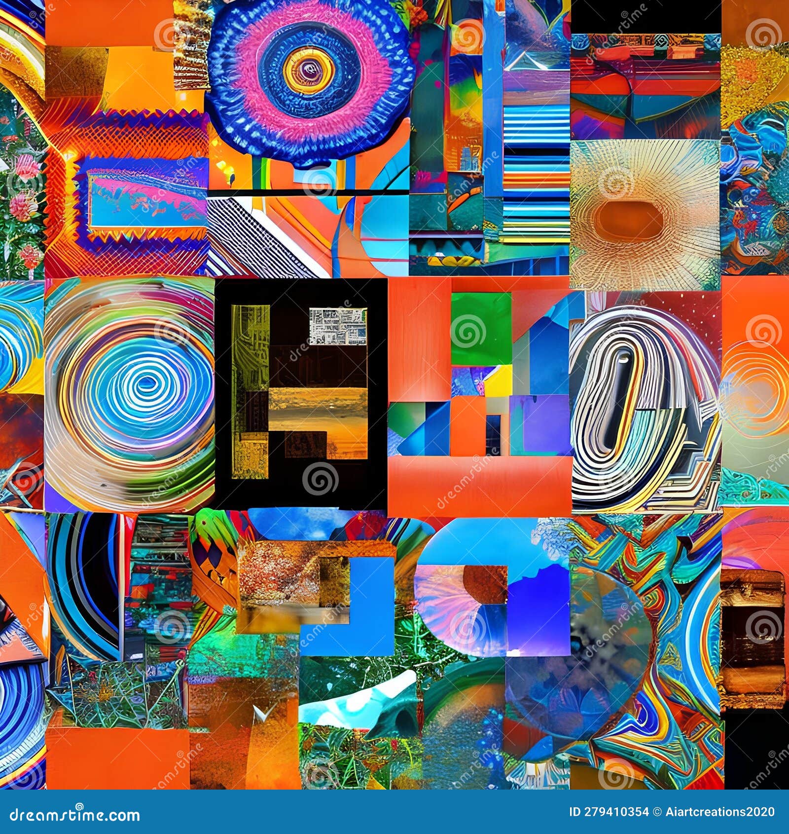 1568 Abstract Digital Art Collage: a Creative and Eclectic Background ...