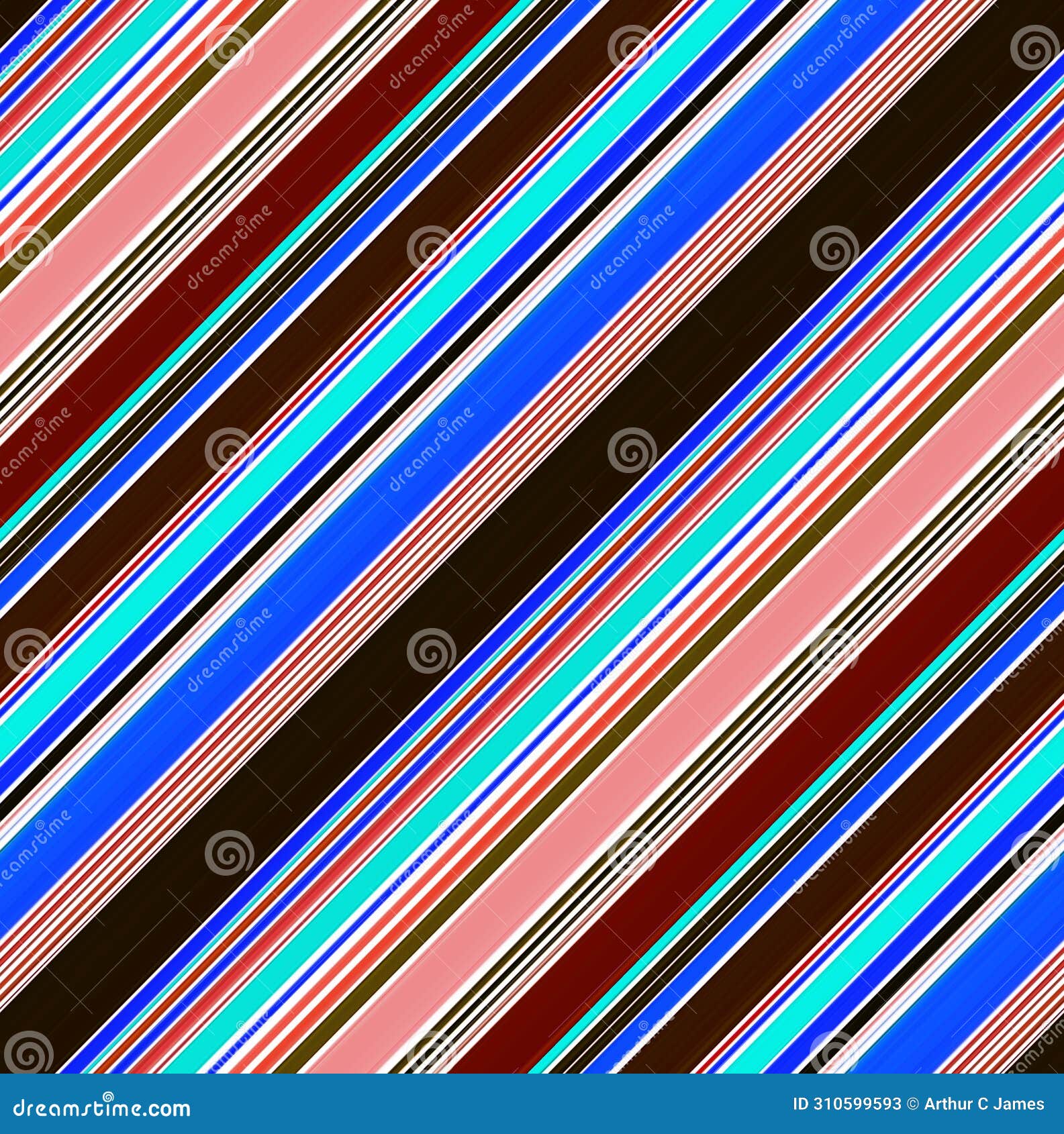 Abstract and Contemporary Digital Art Stripe Design Stock Illustration ...