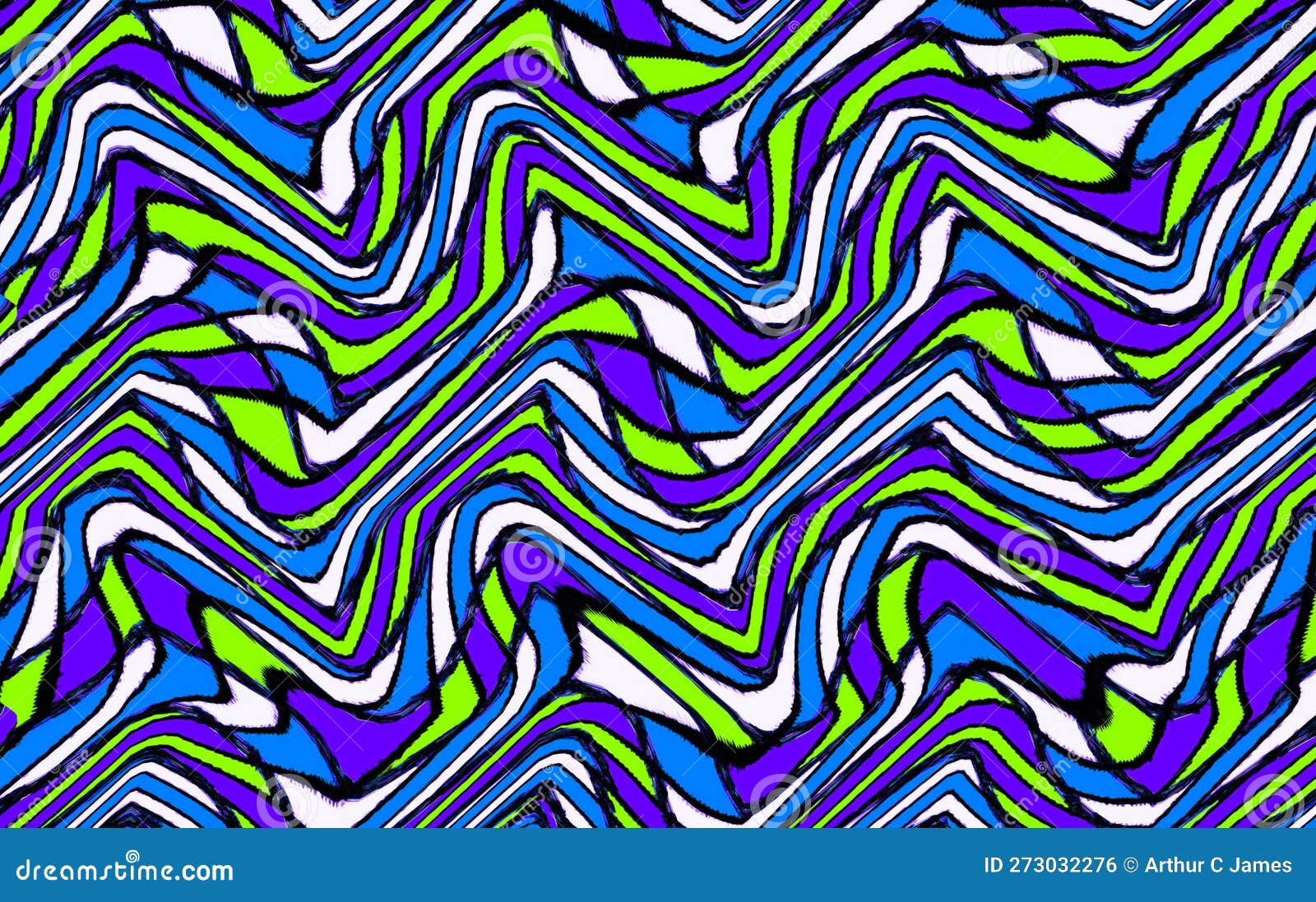 Abstract and Contemporary Digital Art Wave Pattern Design Stock ...