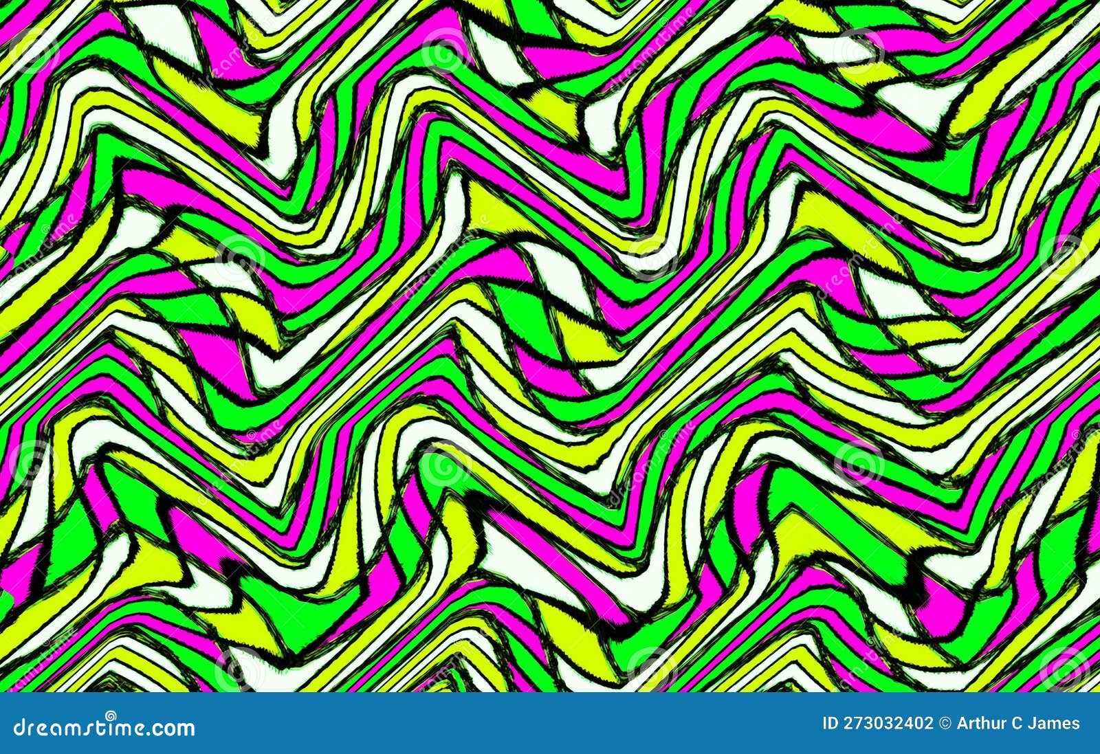 Abstract and Contemporary Digital Art Wave Pattern Design Stock ...