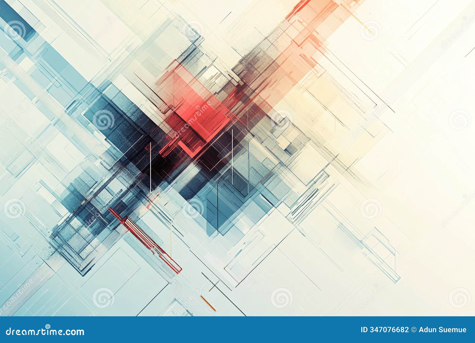 Abstract Digital Art Featuring Layered Squares and Geometric Shapes in ...