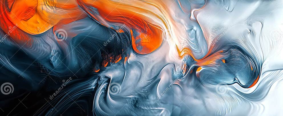 Abstract Digital Art Generated by AI Algorithmic Patterns, Gener Stock ...