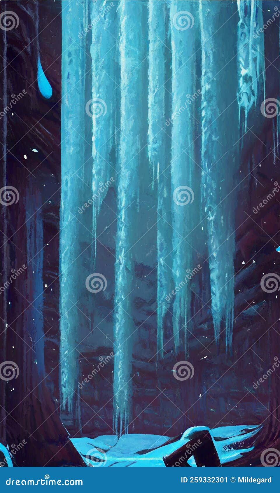 Frozen world - digital art stock illustration. Illustration of artistic ... Frozen world - digital art stock illustration. Illustration of artistic ...