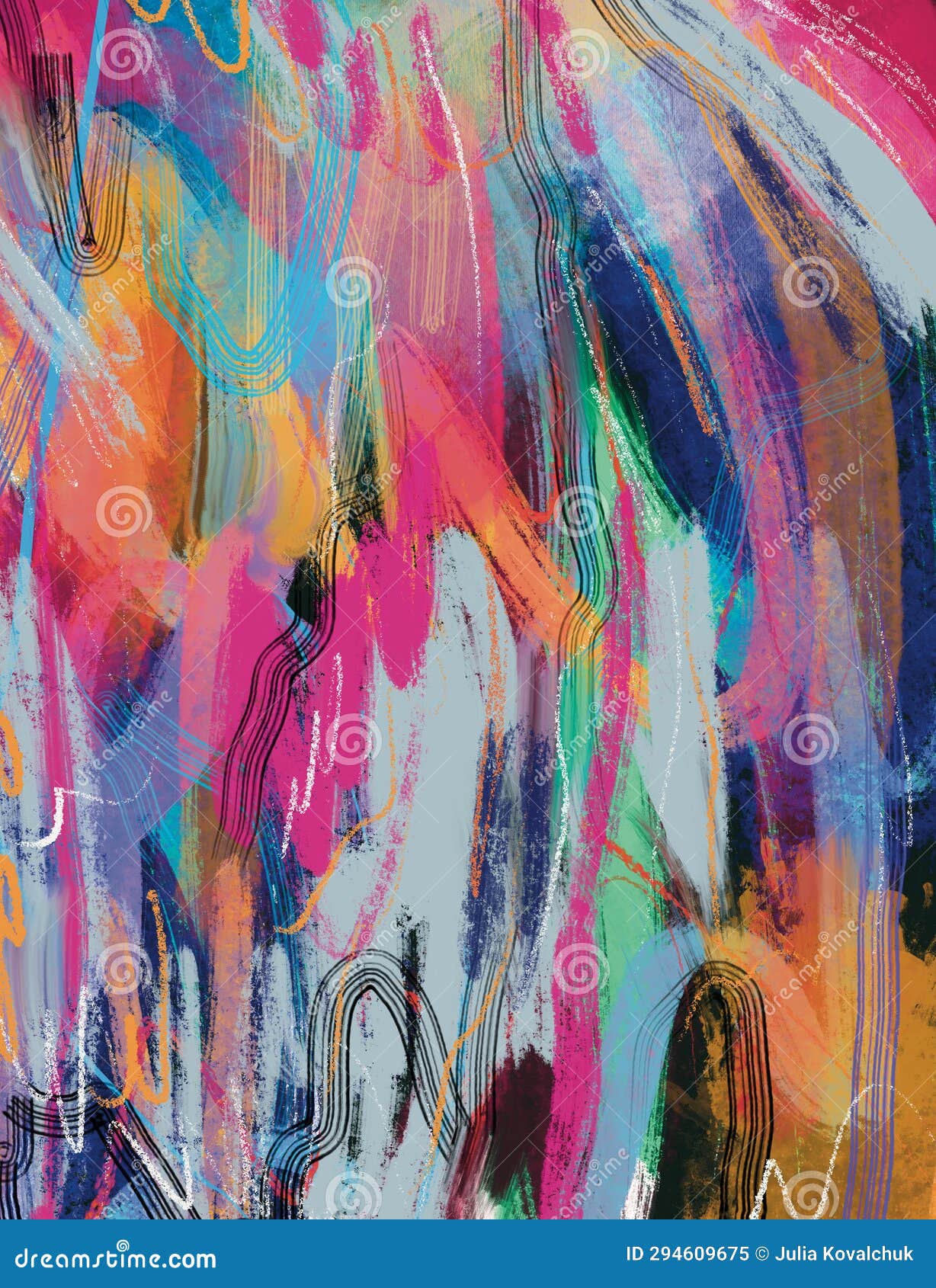 Abstract Digital Art Texture. Stock Illustration - Illustration of ...