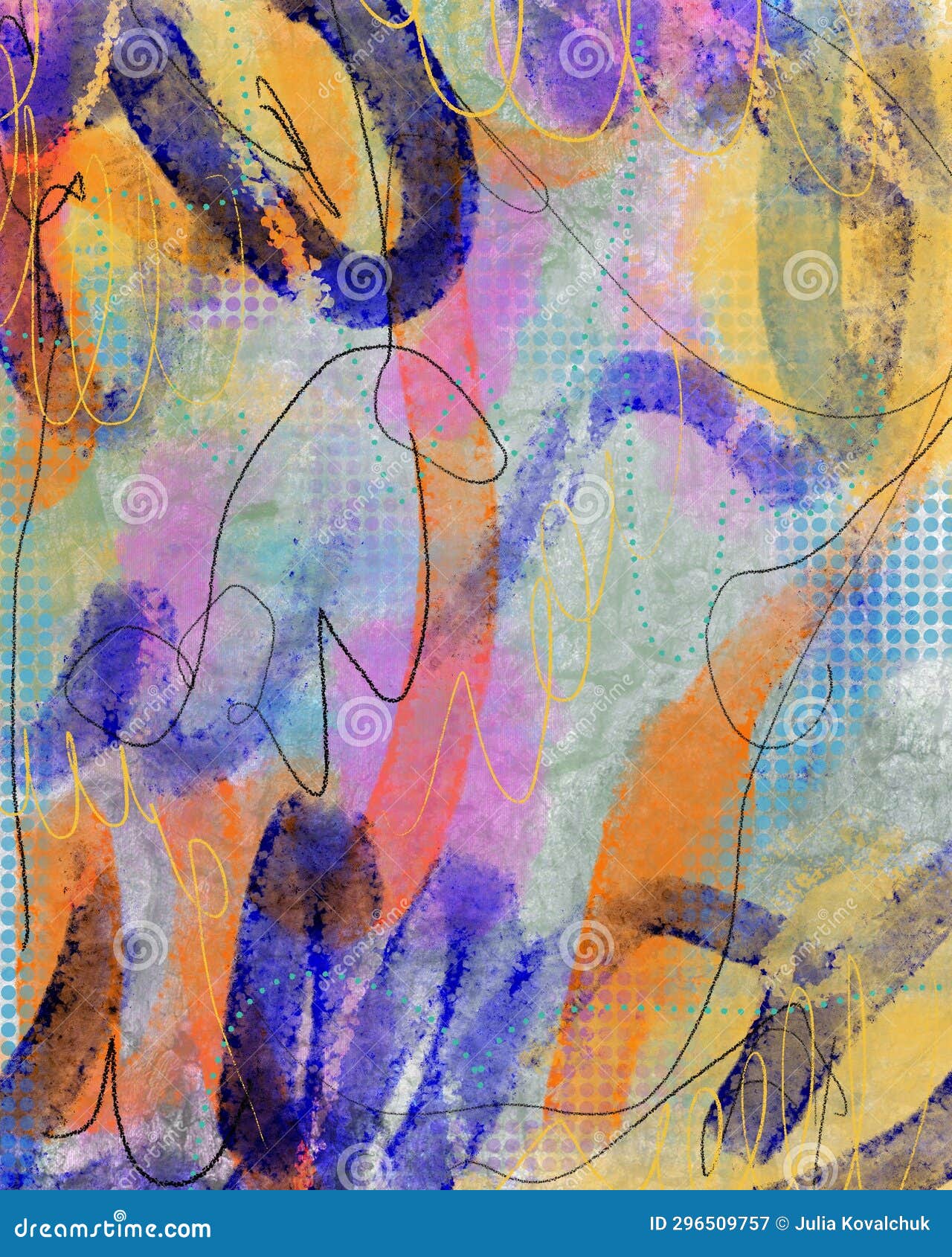 Abstract Digital Art Texture. Stock Illustration - Illustration of ...