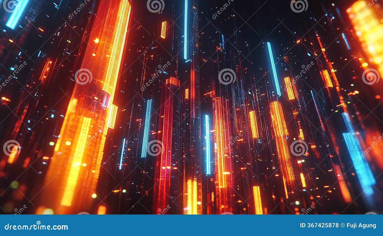 Vibrant Vertical Stripes In Orange, Yellow-green, And Maroon Create A ...