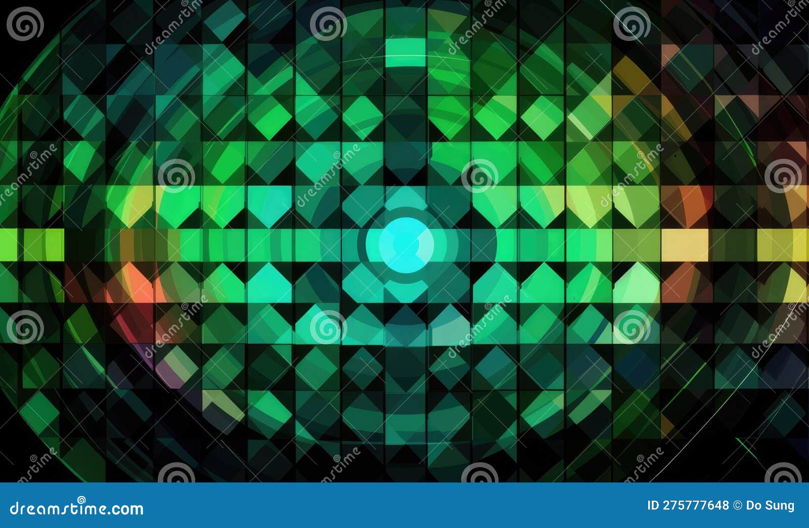 Abstract Digital Artwork: 3D Patterns and Gradient Colors Stock ...