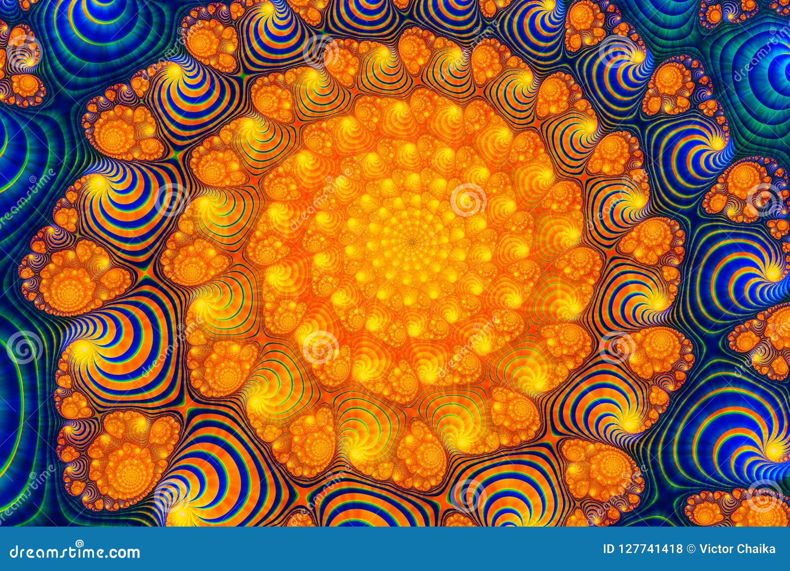 Abstract Digital Artwork. Patterns of Nature. Magic Shells. Stock ...