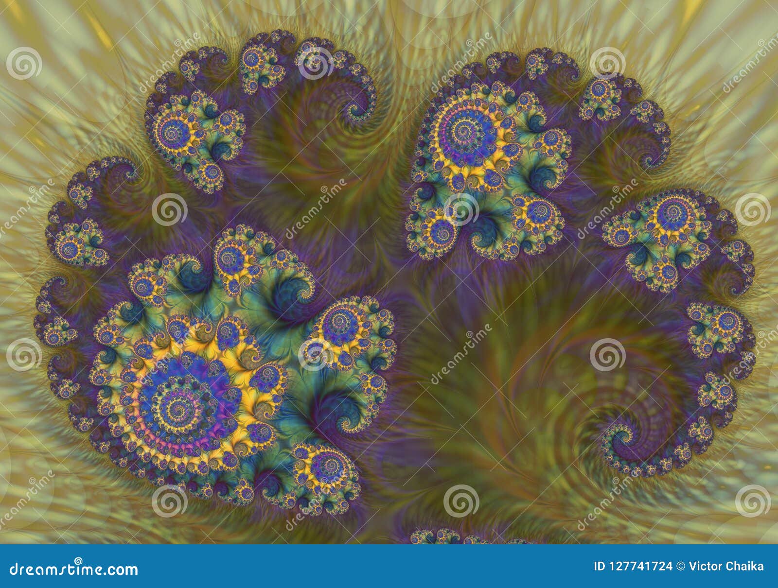 Abstract Digital Artwork. Patterns of Nature. Magic Shells. Stock ...