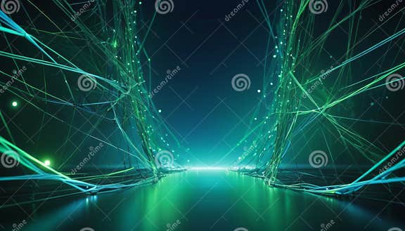 Network Pathway Illumination Stock Illustration - Illustration of ...