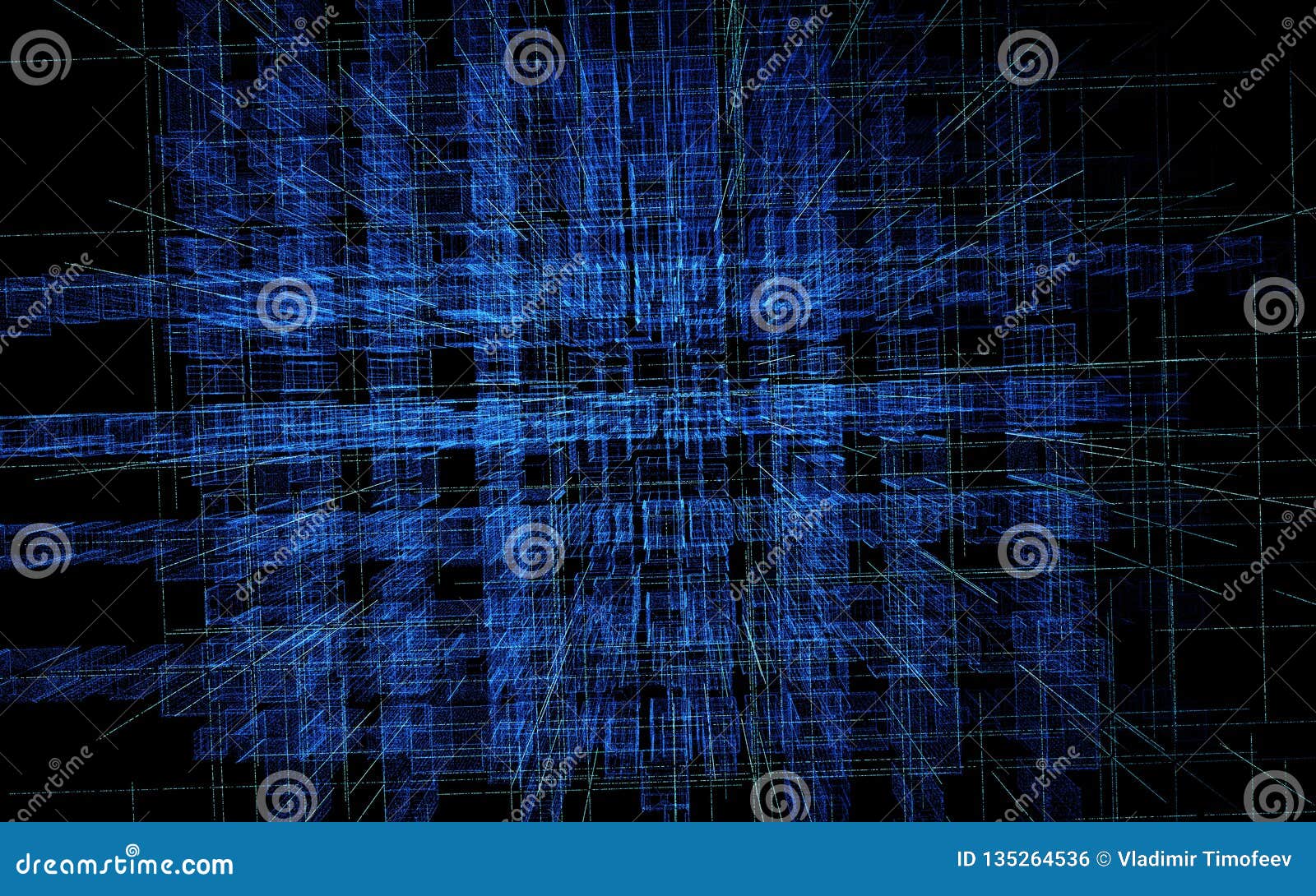Abstract Digital Backdrop. Technology, Artificial Intelligence and ...