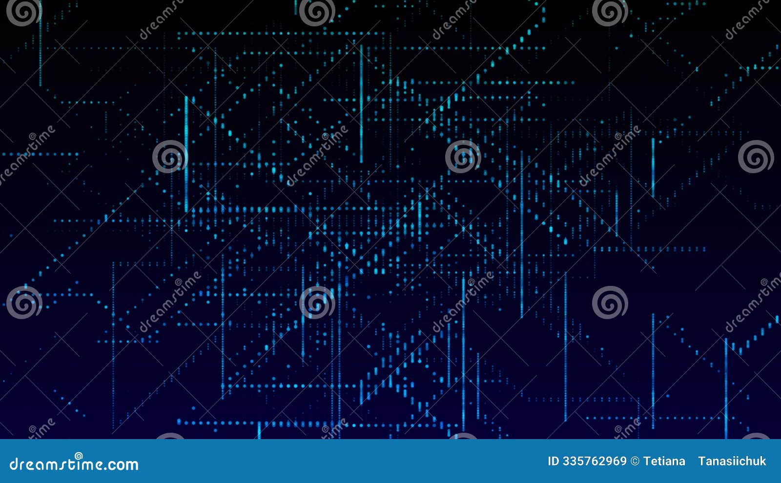 Abstract Digital Background. Big Data Visualization. Data Flow ...