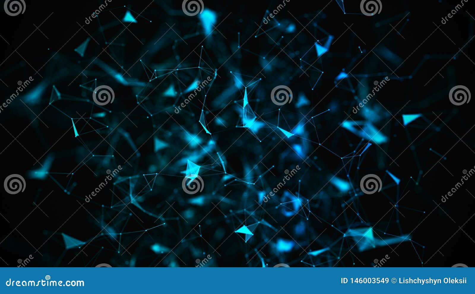 Abstract Digital Background Big Data Visualization Network Connection Structure Science