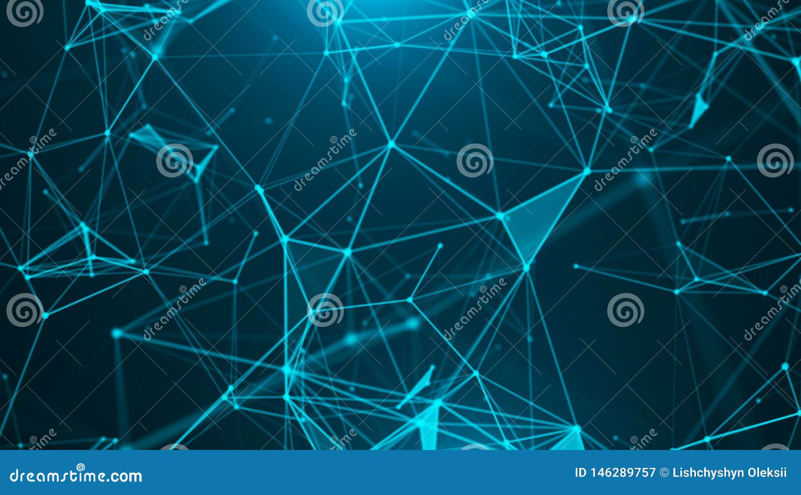 Abstract Digital Background. Big Data Visualization. Network Connection ...