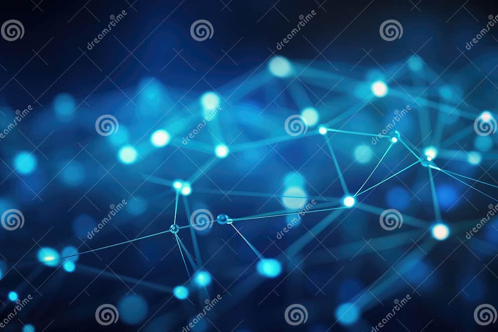 Abstract Digital Background Big Data Visualization Network Connection Structure Science