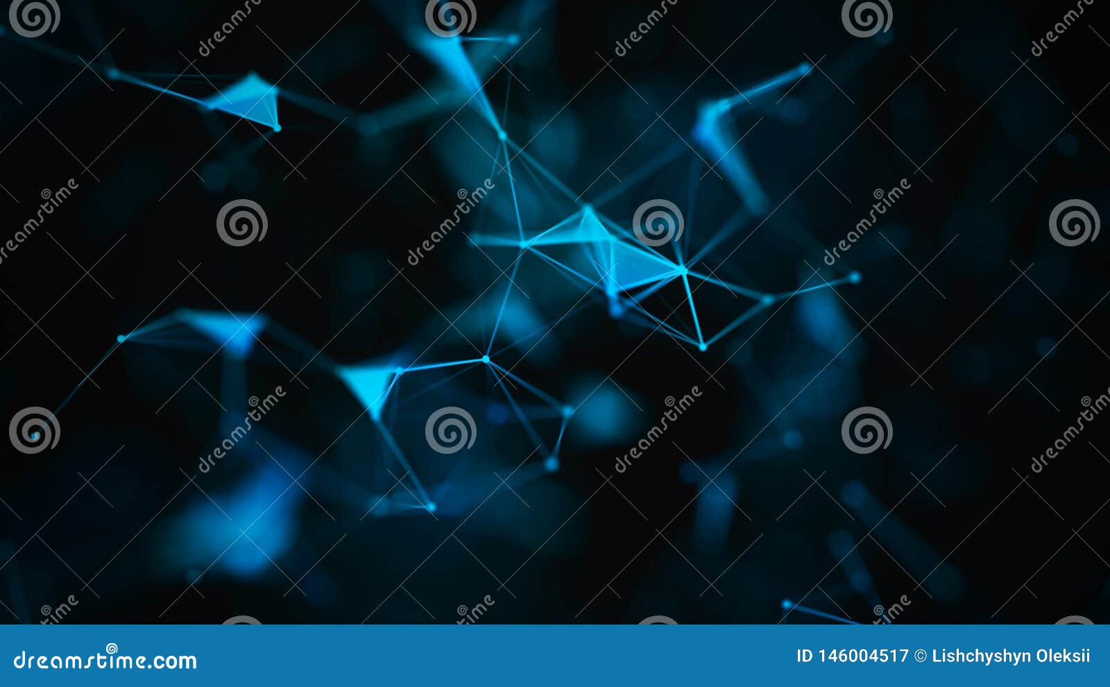 Abstract Digital Background Big Data Visualization Network Connection Structure Science