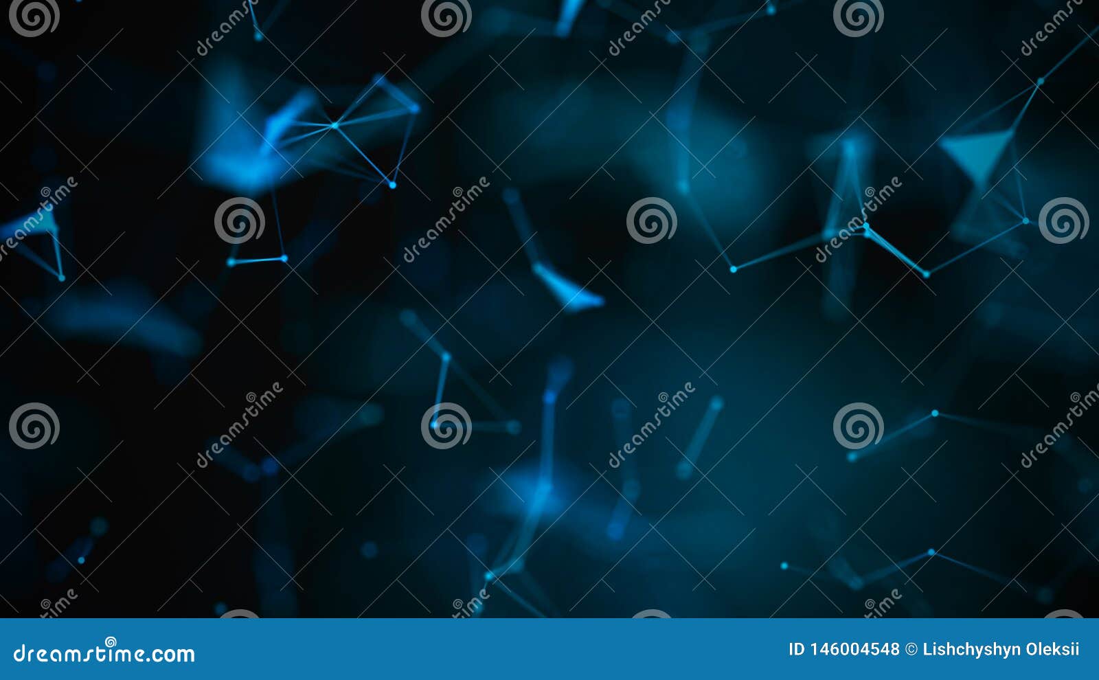 Abstract Digital Background Big Data Visualization Network Connection Structure Science