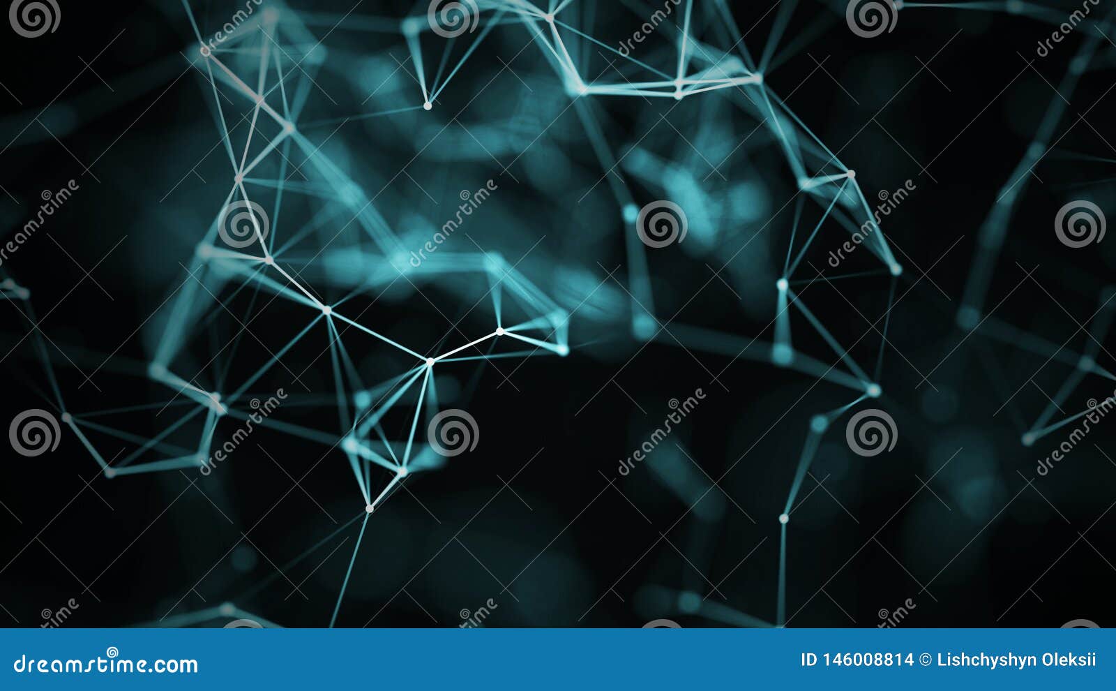 Abstract Digital Background Big Data Visualization Network Connection Structure Science
