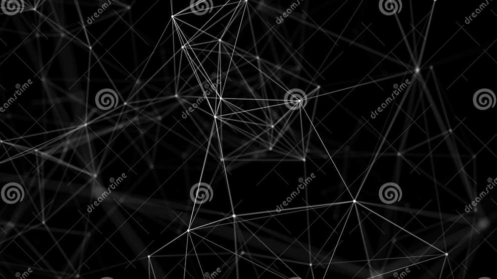 Abstract Digital Background Big Data Visualization Network Connection Structure Science