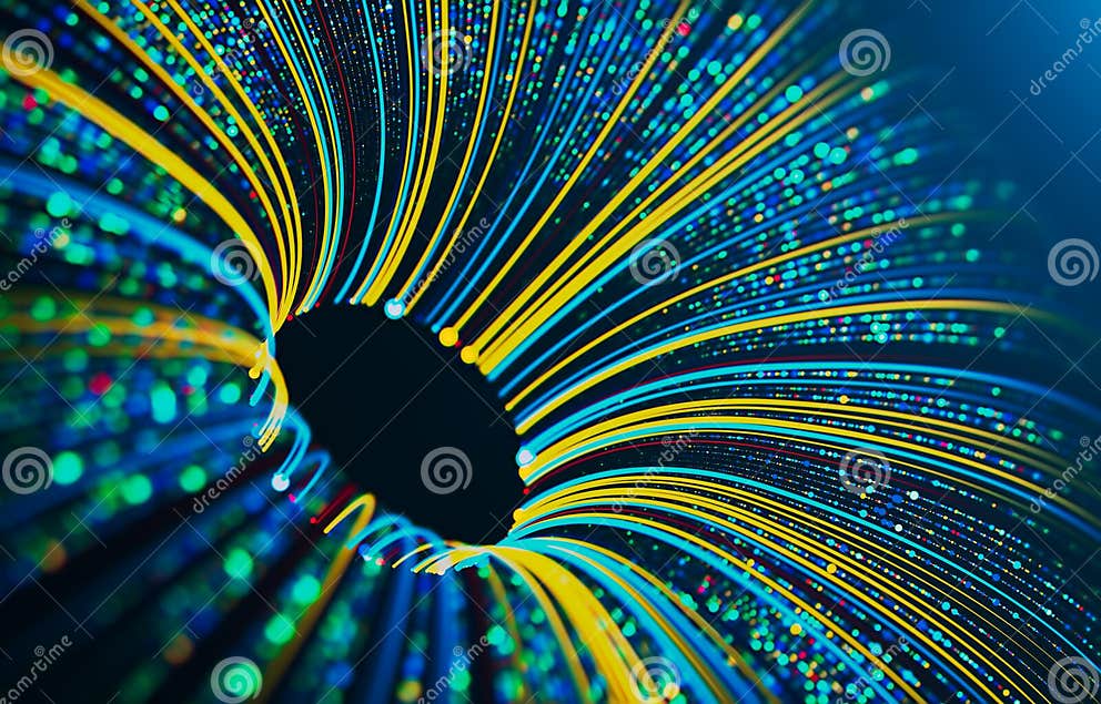 Abstract Digital Background. Big Data Visualization Stock Image - Image ...