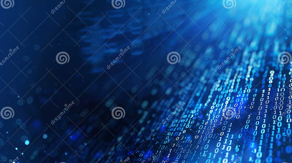 Abstract Digital Background With Binary Code And Ai Algorithms Running 1791