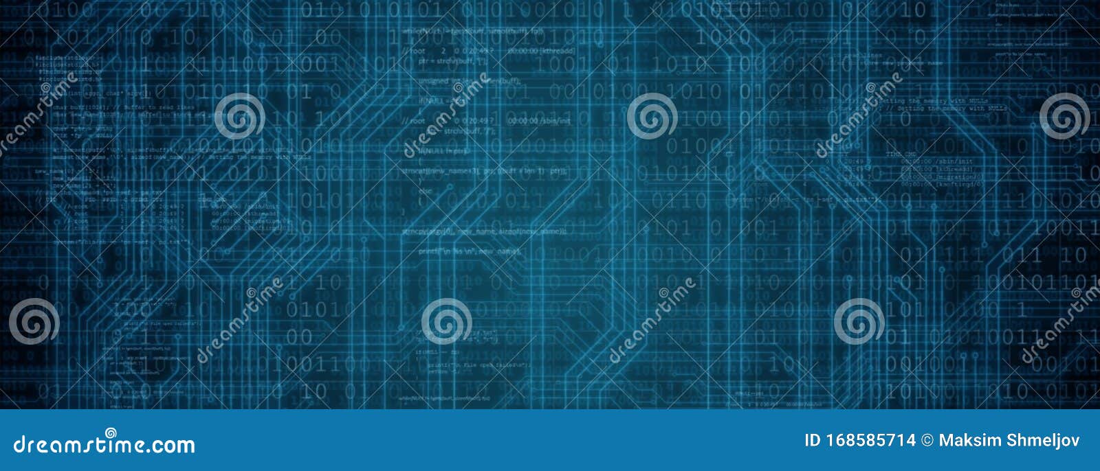 Abstract Background with Binary Code. Hackers, Darknet, Virtual Reality ...