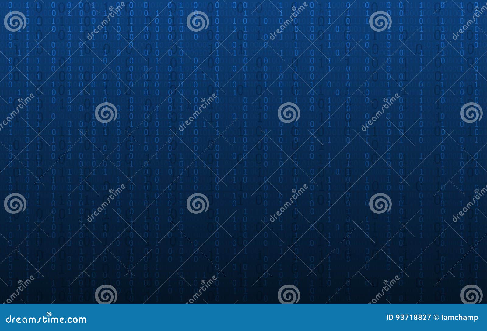 Abstract Digital Background with Binary Code Pattern on Dark Blue Color ...