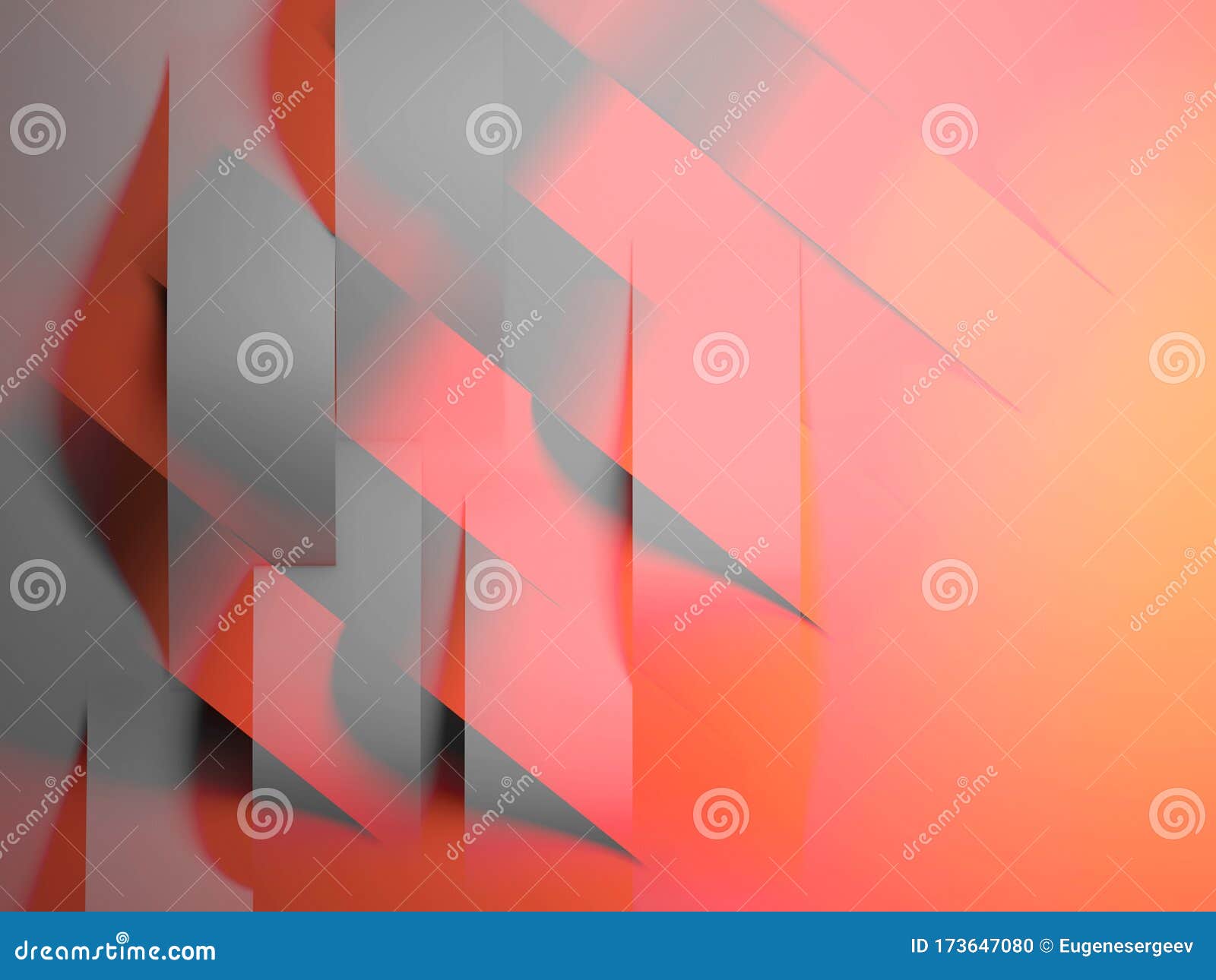 Abstract Digital Background, Colorful Installation 3d Stock ...