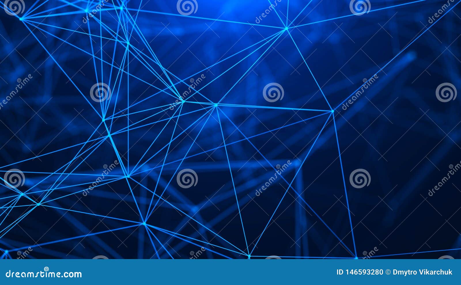 Abstract Digital Background Connecting Dots And Lines Big Data Visualization Network