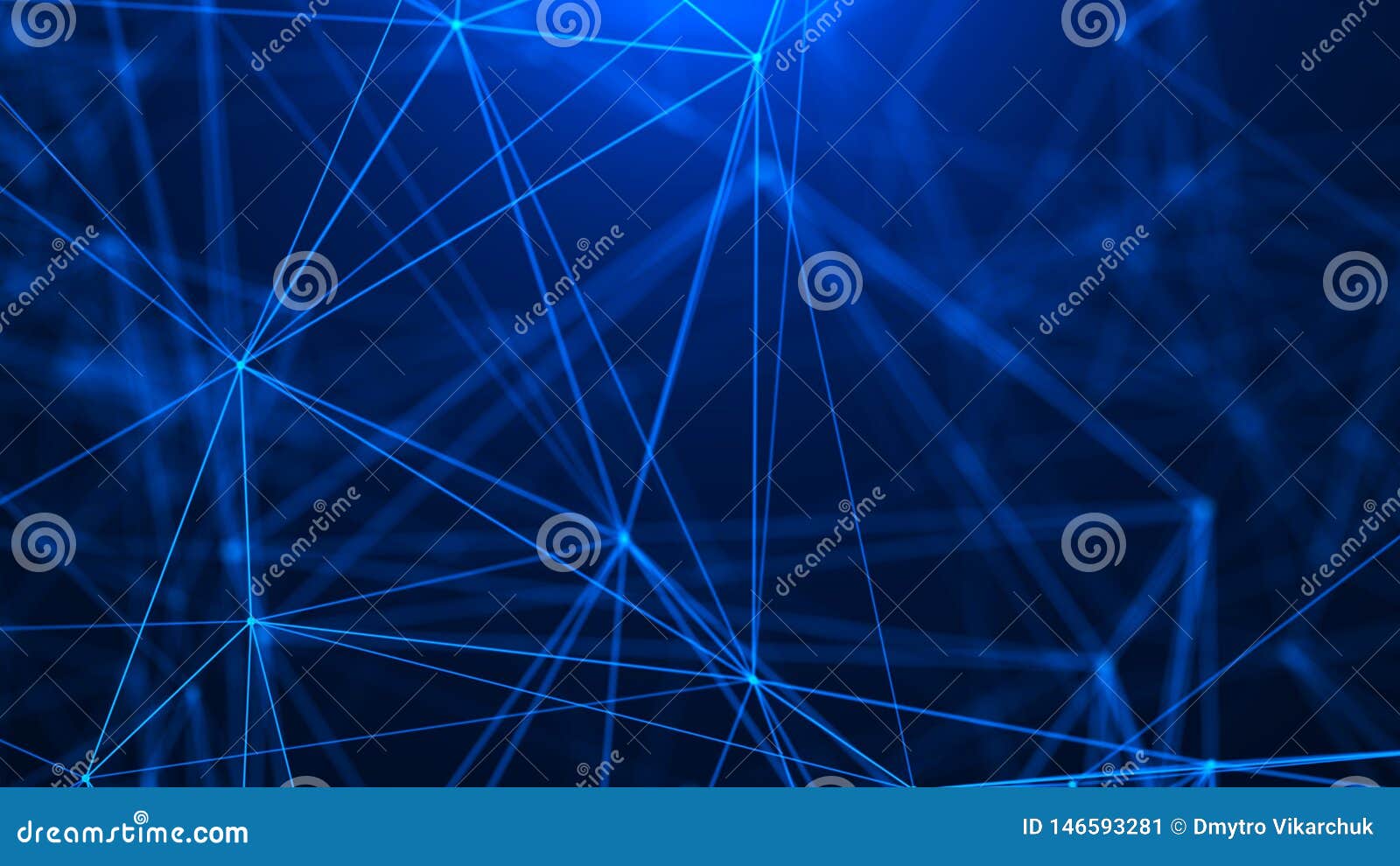 Abstract Digital Background Connecting Dots And Lines Big Data Visualization Network