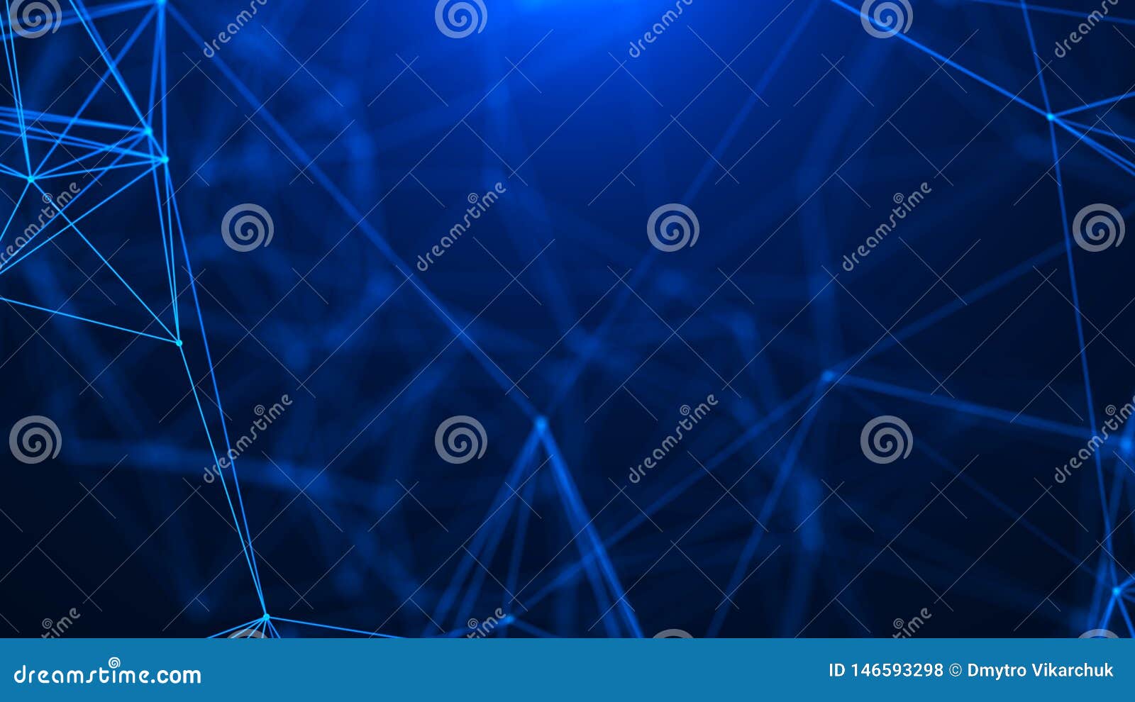 Abstract Digital Background Connecting Dots And Lines Big Data Visualization Network