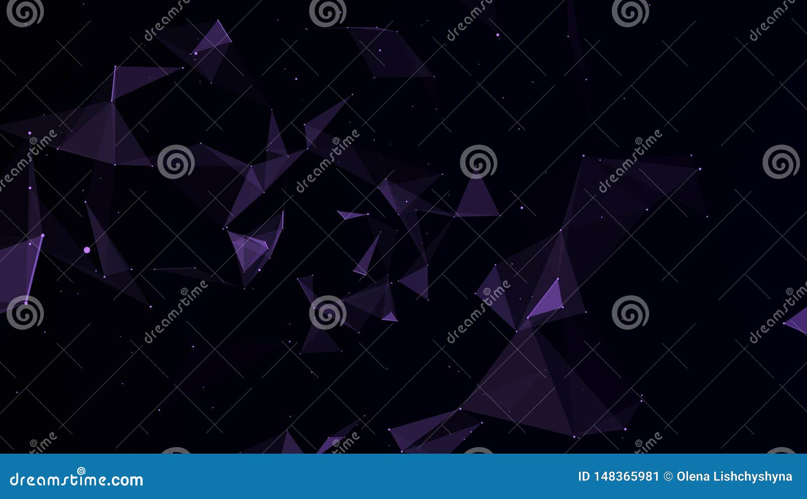 Abstract Digital Background. Cosmic Particles. the Effect of Plexus ...