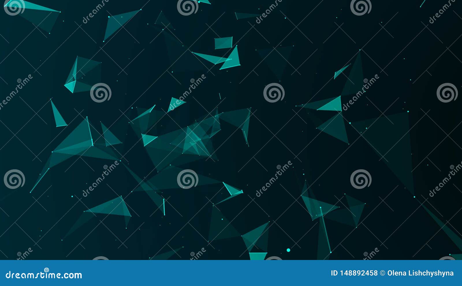 Abstract Digital Background. Cosmic Particles. the Effect of Plexus ...