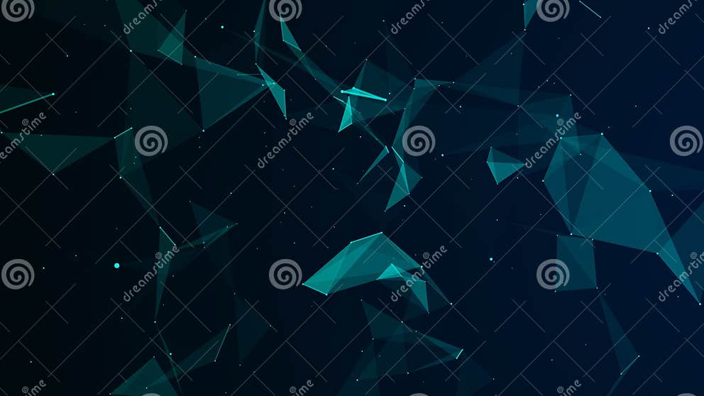 Abstract Digital Background. Cosmic Particles. the Effect of Plexus ...