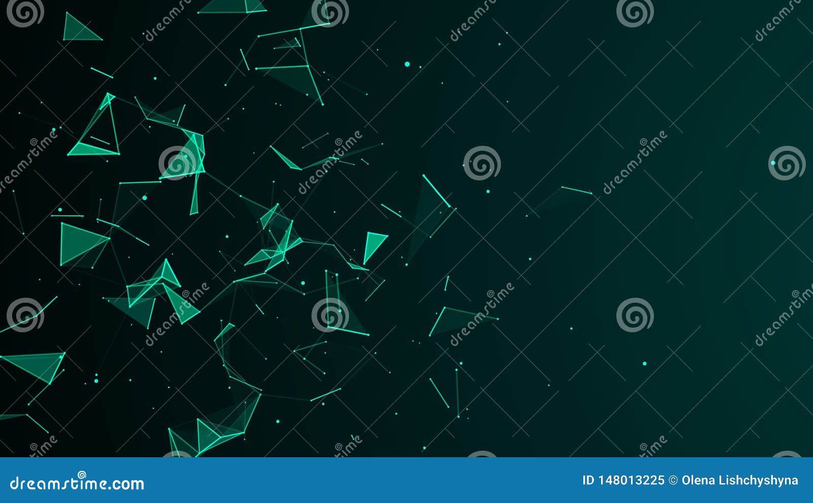 Abstract Digital Background. Cosmic Particles. the Effect of Plexus ...