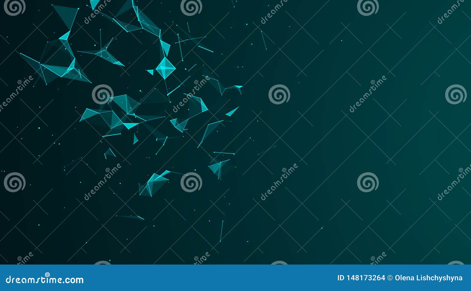 Abstract Digital Background. Cosmic Particles. the Effect of Plexus ...