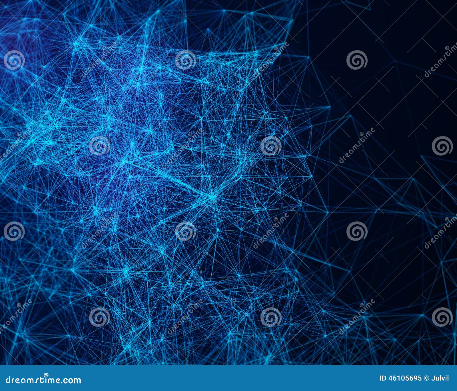 Abstract Digital Background with Cybernetic Particles Stock ...