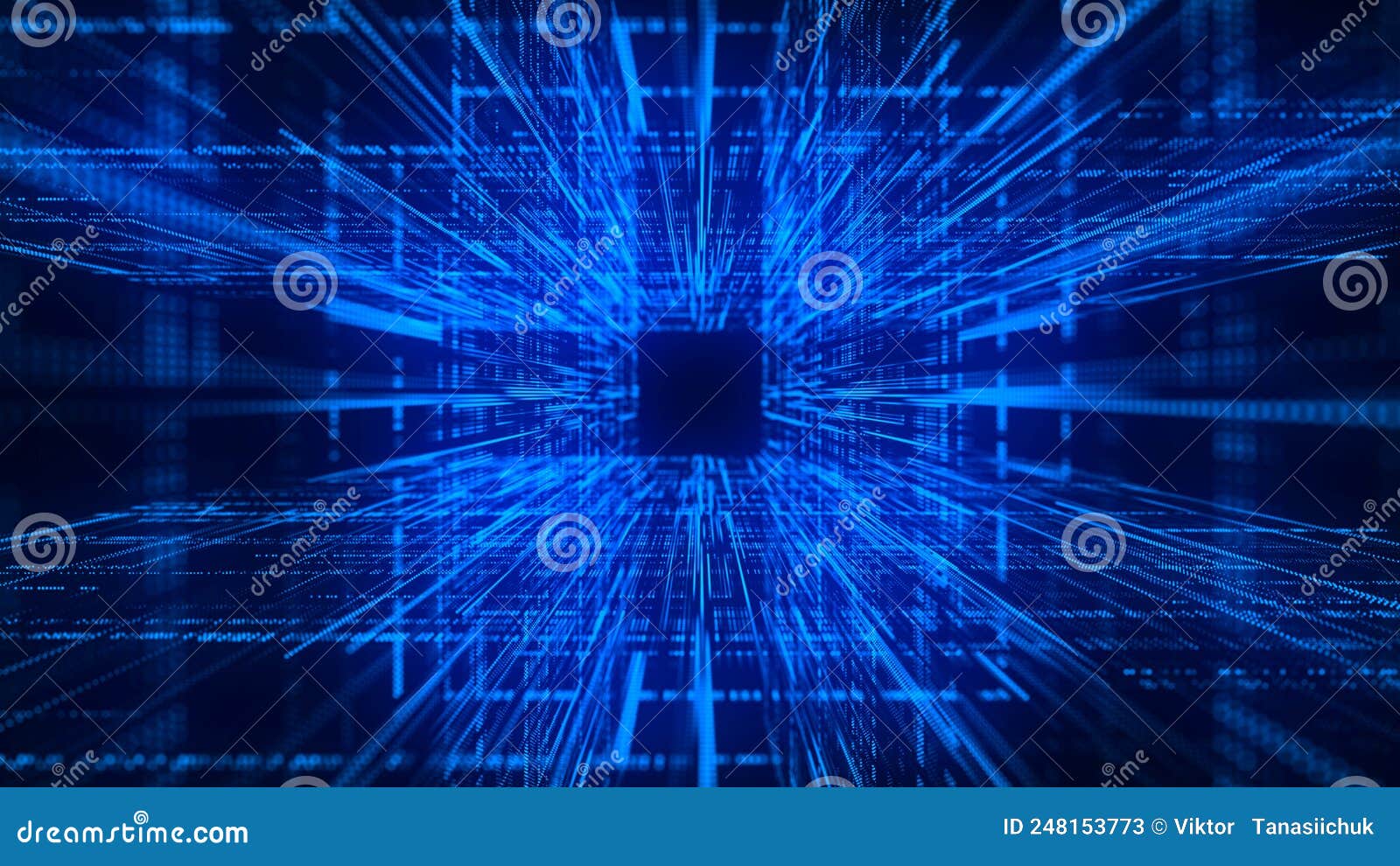 Abstract Digital Background. Data Flow Information. Concept of Digital ...