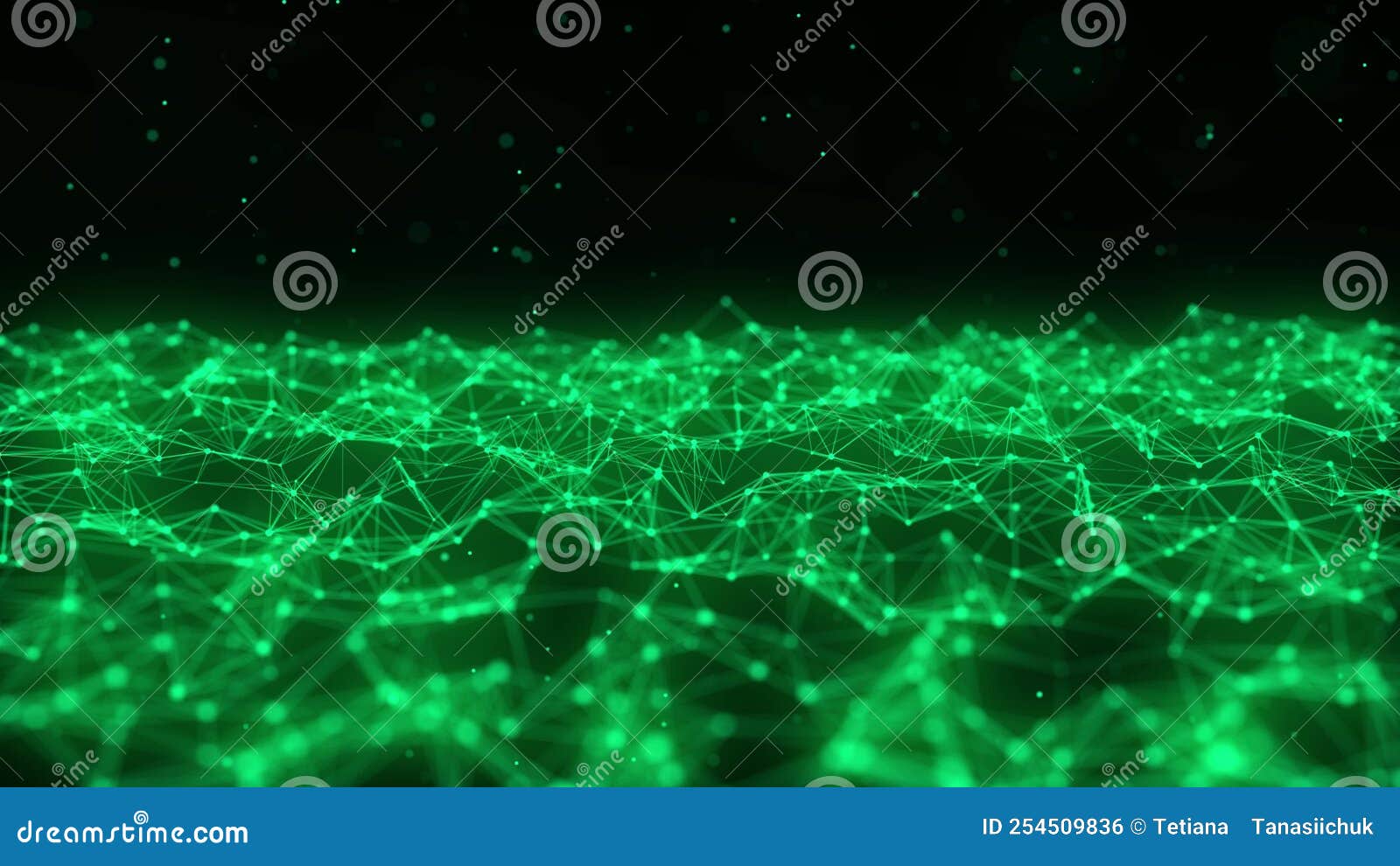 Abstract Animated Futuristic Background. Big Data Visualization ...