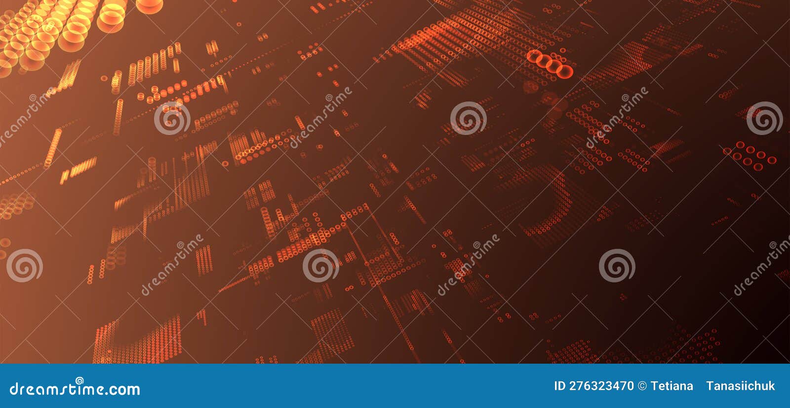 Abstract Digital Background. Data Flow Information. Concept of Digital ...