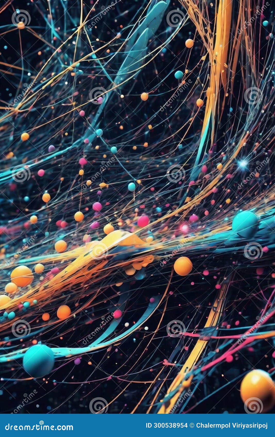 Technological Universe: Abstract Blue Globe On Digital Canvas Royalty ...