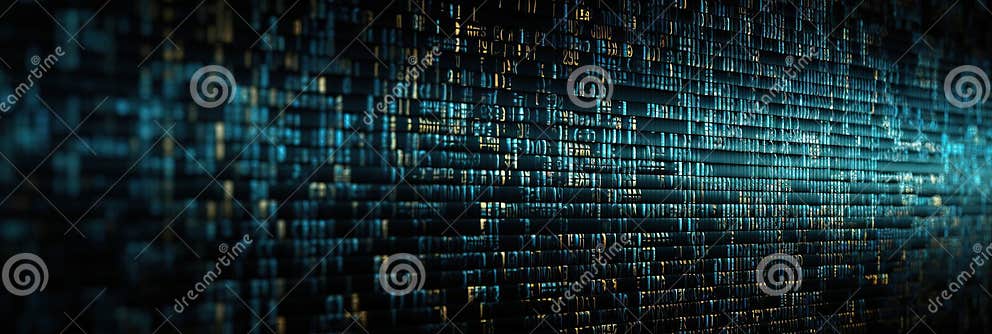 Abstract Background with Lots of Program Code and Data Stock Illustration - Illustration of ...